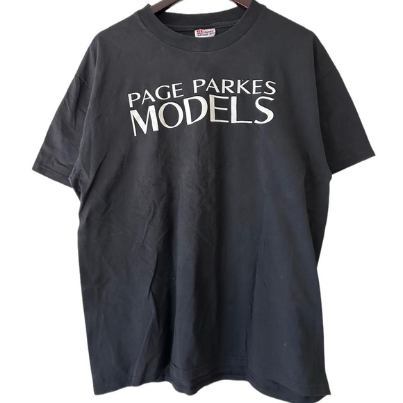 Vintage | Shirts | 9s Y2k Vintage Page Parkes Models Modeling Agency Tshirt L Fashion Playboy ...